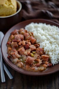 Easy Red Beans and Rice with Sausage - My Kitchen Serenity