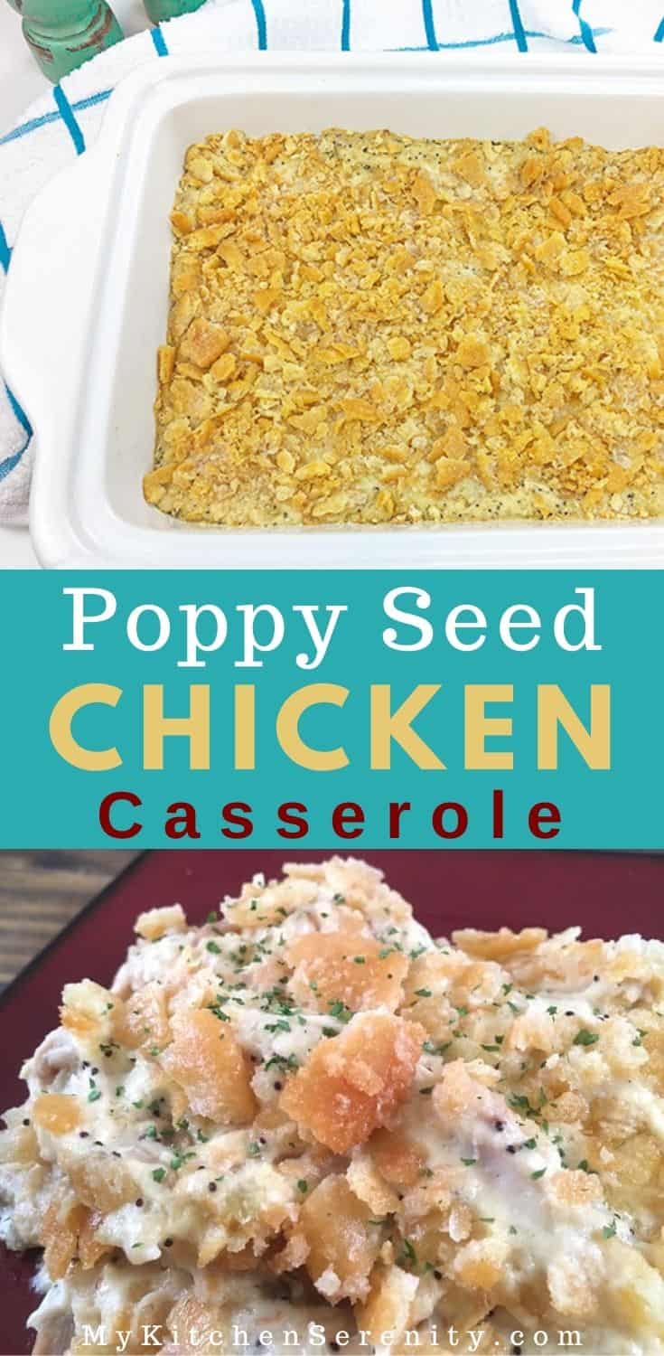 Poppy Seed Chicken Casserole with Ritz Cracker Topping - Classic ...