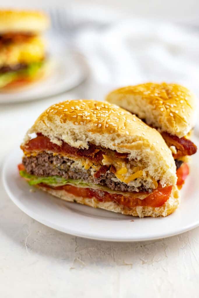 Easy Stuffed Cheeseburgers - My Kitchen Serenity