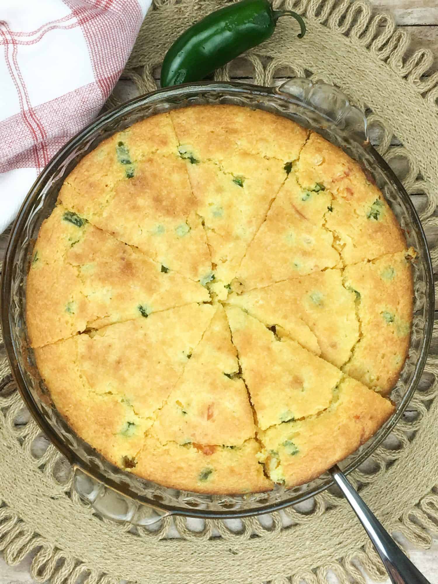 Jalapeno Cornbread with Creamed Corn - My Kitchen Serenity