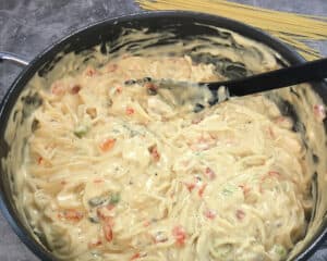 Easy Rotel Chicken Spaghetti - My Kitchen Serenity