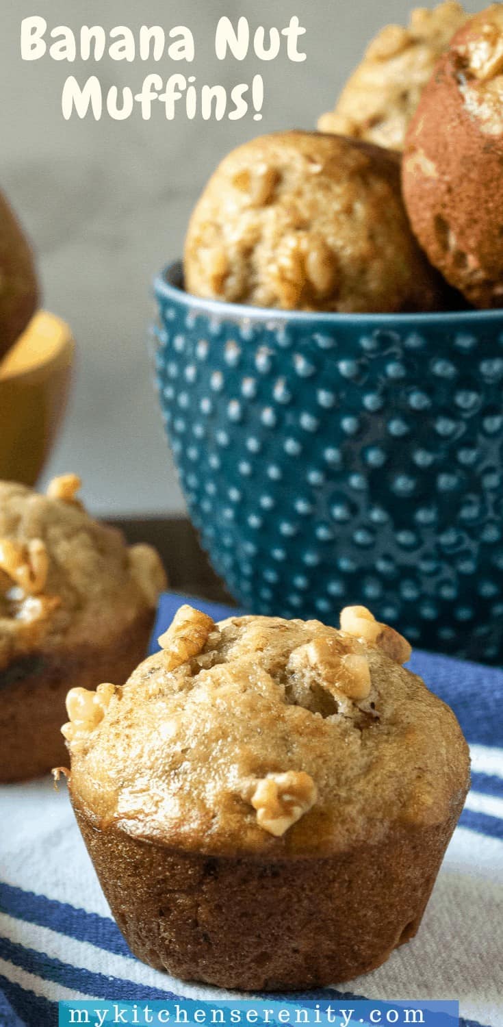 Easy Banana Nut Muffins Recipe - My Kitchen Serenity