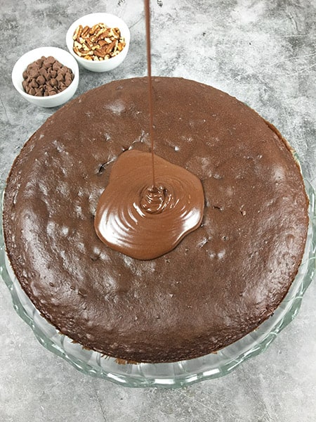 Chocolate Pecan PieCaken - My Kitchen Serenity