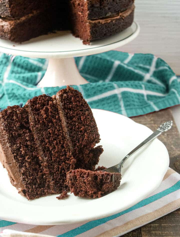 Easy Homemade Chocolate Cake - My Kitchen Serenity