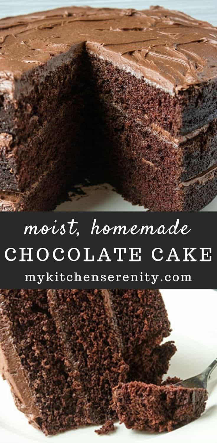 Triple Layer Chocolate Cake - My Kitchen Serenity