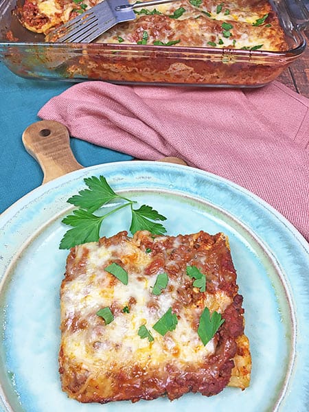 Easy Meat Lasagna - My Kitchen Serenity