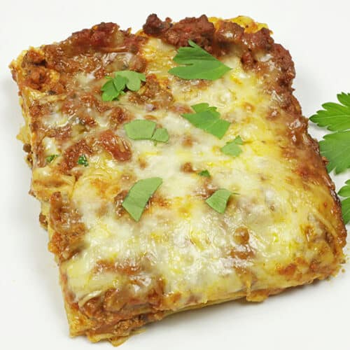 Easy Meat Lasagna - My Kitchen Serenity