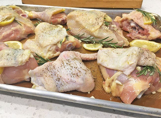 Roasted Lemon Rosemary Chicken - My Kitchen Serenity