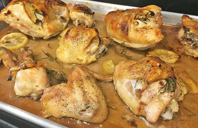 Roasted Lemon Rosemary Chicken - My Kitchen Serenity