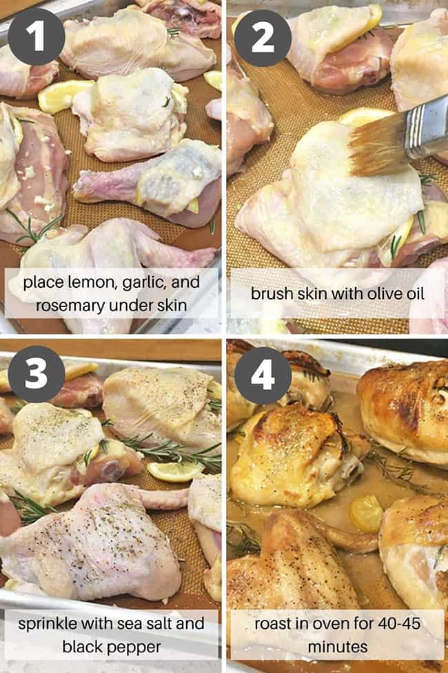 Roasted Lemon Rosemary Chicken - My Kitchen Serenity