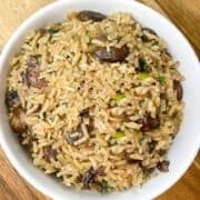 Instant Pot Mushroom Rice - My Kitchen Serenity
