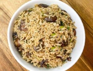 Instant Pot Mushroom Rice - My Kitchen Serenity