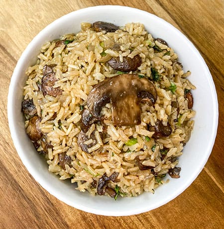 Instant Pot Mushroom Rice - My Kitchen Serenity