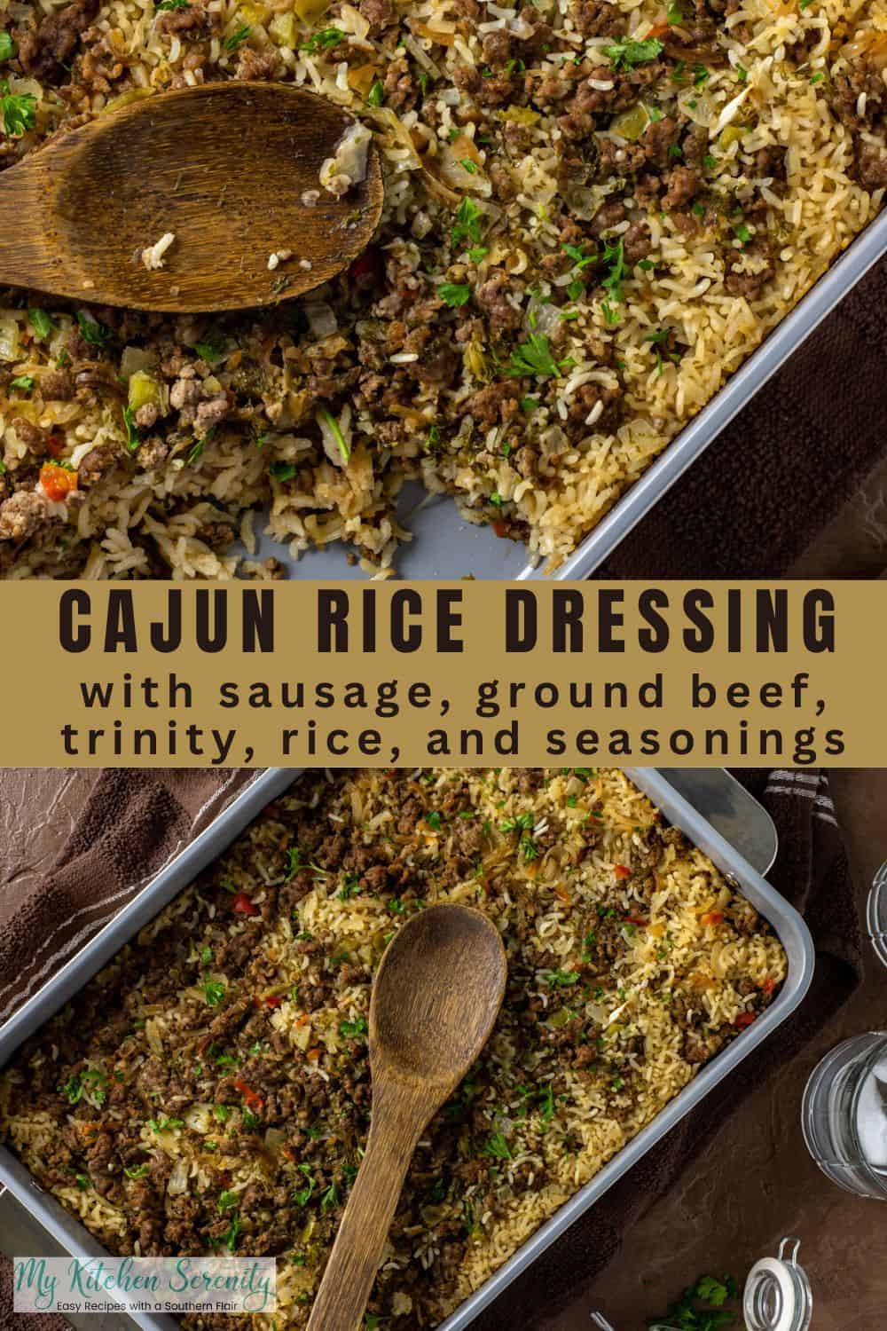 Easy Cajun Rice Dressing - My Kitchen Serenity