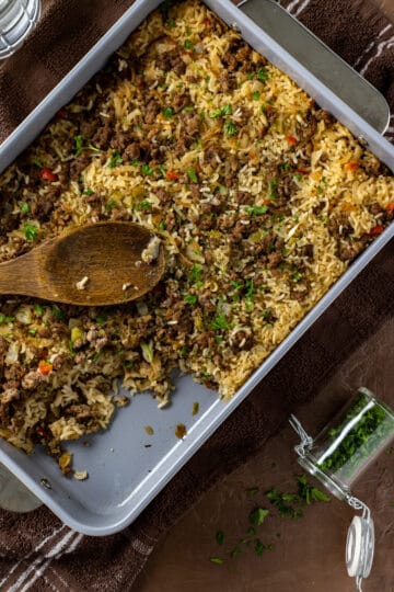 Easy Cajun Rice Dressing - My Kitchen Serenity