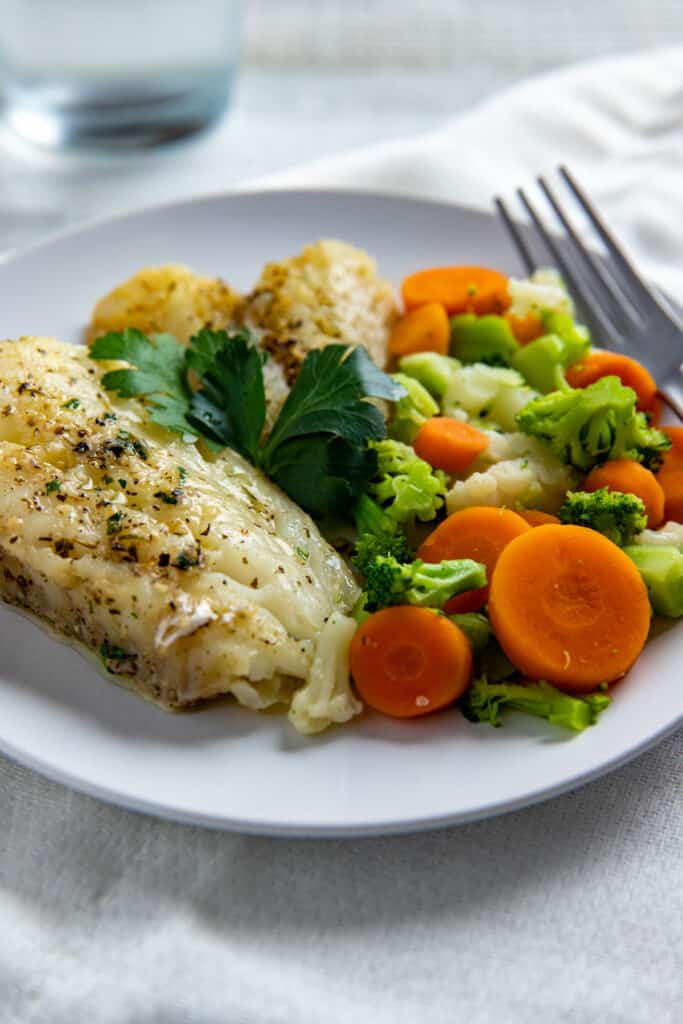 Cod with Garlic Herb Butter - My Kitchen Serenity