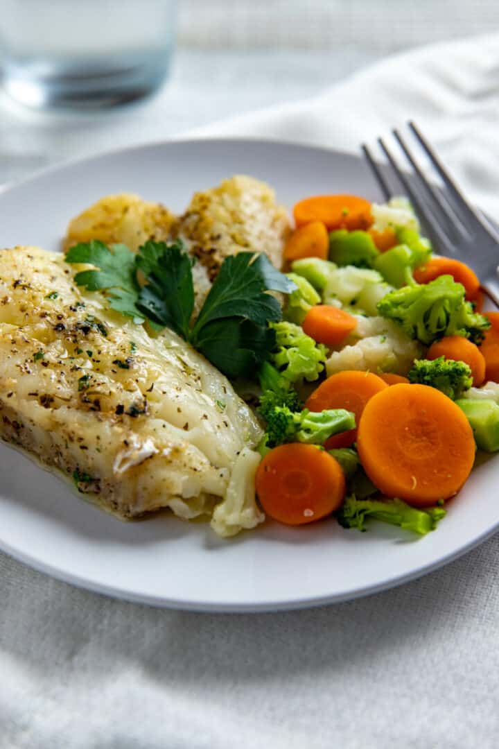 Cod with Garlic Herb Butter - My Kitchen Serenity