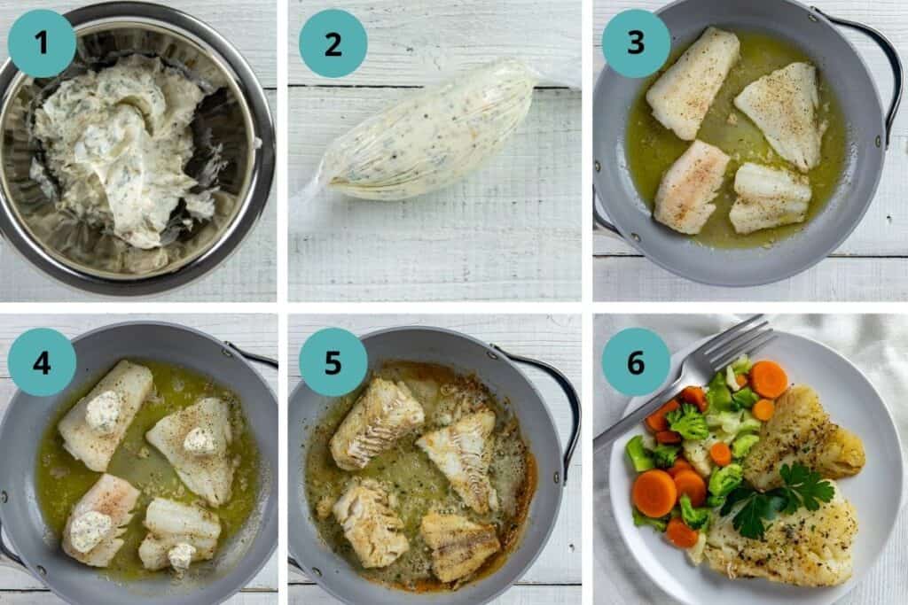 Cod with Garlic Herb Butter - My Kitchen Serenity