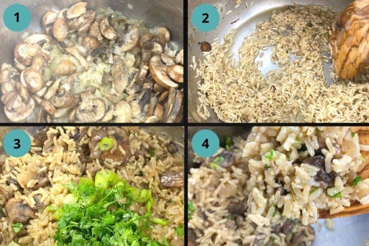 Instant Pot Mushroom Rice - My Kitchen Serenity