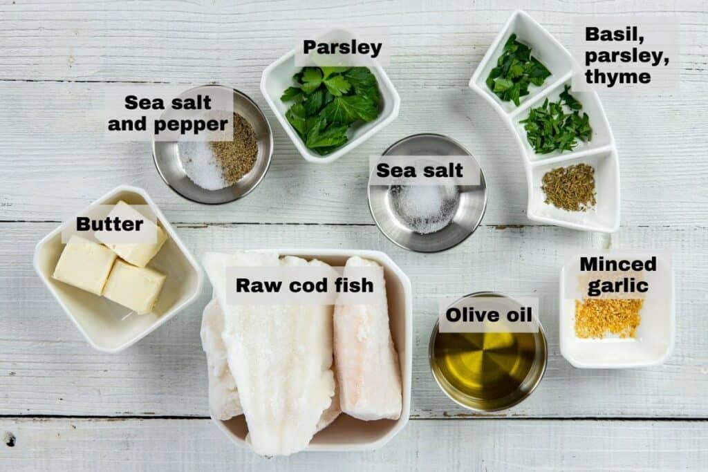 Cod with Garlic Herb Butter - My Kitchen Serenity