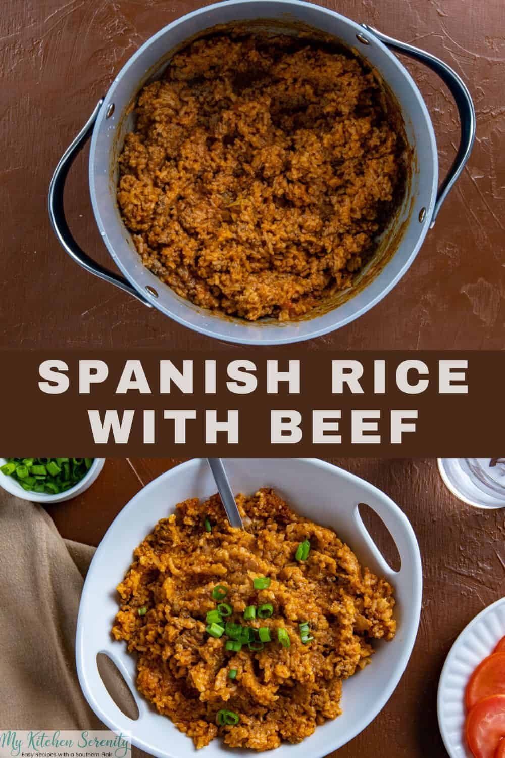 Spanish Rice with Ground Beef - My Kitchen Serenity