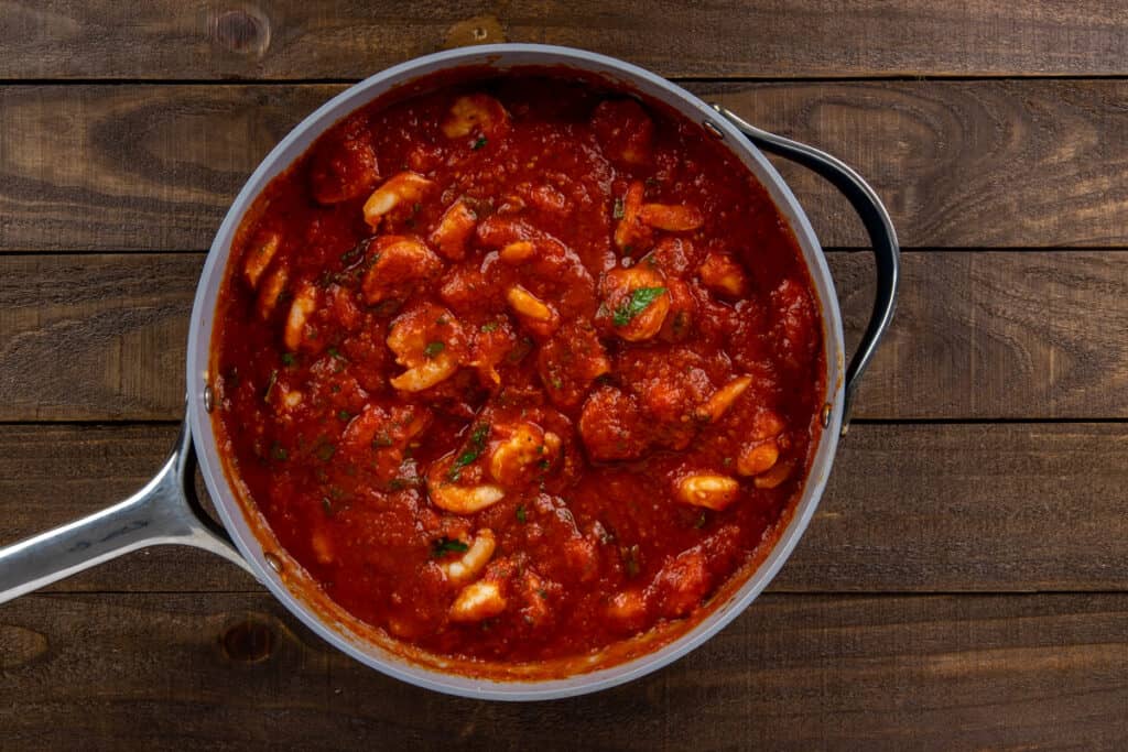 Shrimp Spaghetti with Marinara - My Kitchen Serenity