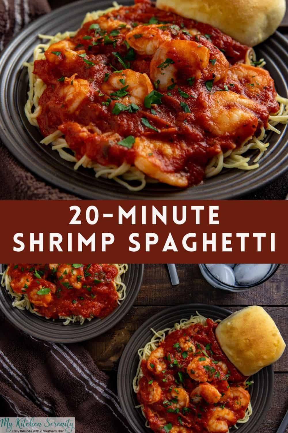 Shrimp Spaghetti with Marinara - My Kitchen Serenity