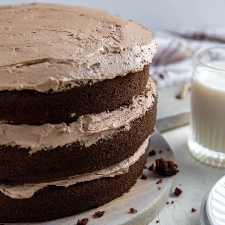 Triple Layer Chocolate Cake - My Kitchen Serenity