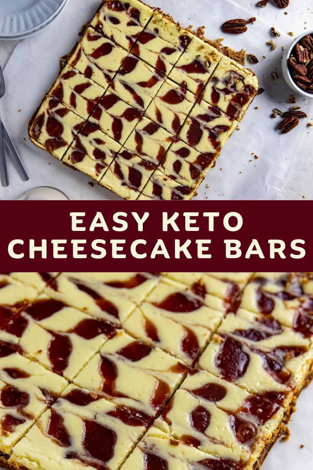 Keto Cheesecake Bars - My Kitchen Serenity