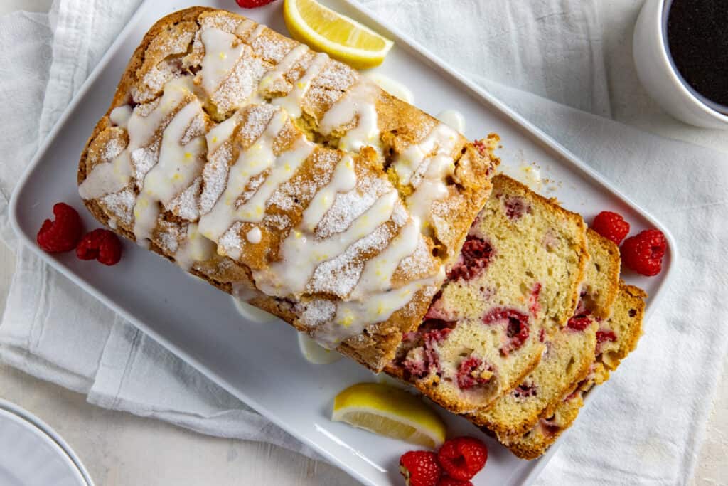 Raspberry Lemon Loaf Cake - My Kitchen Serenity