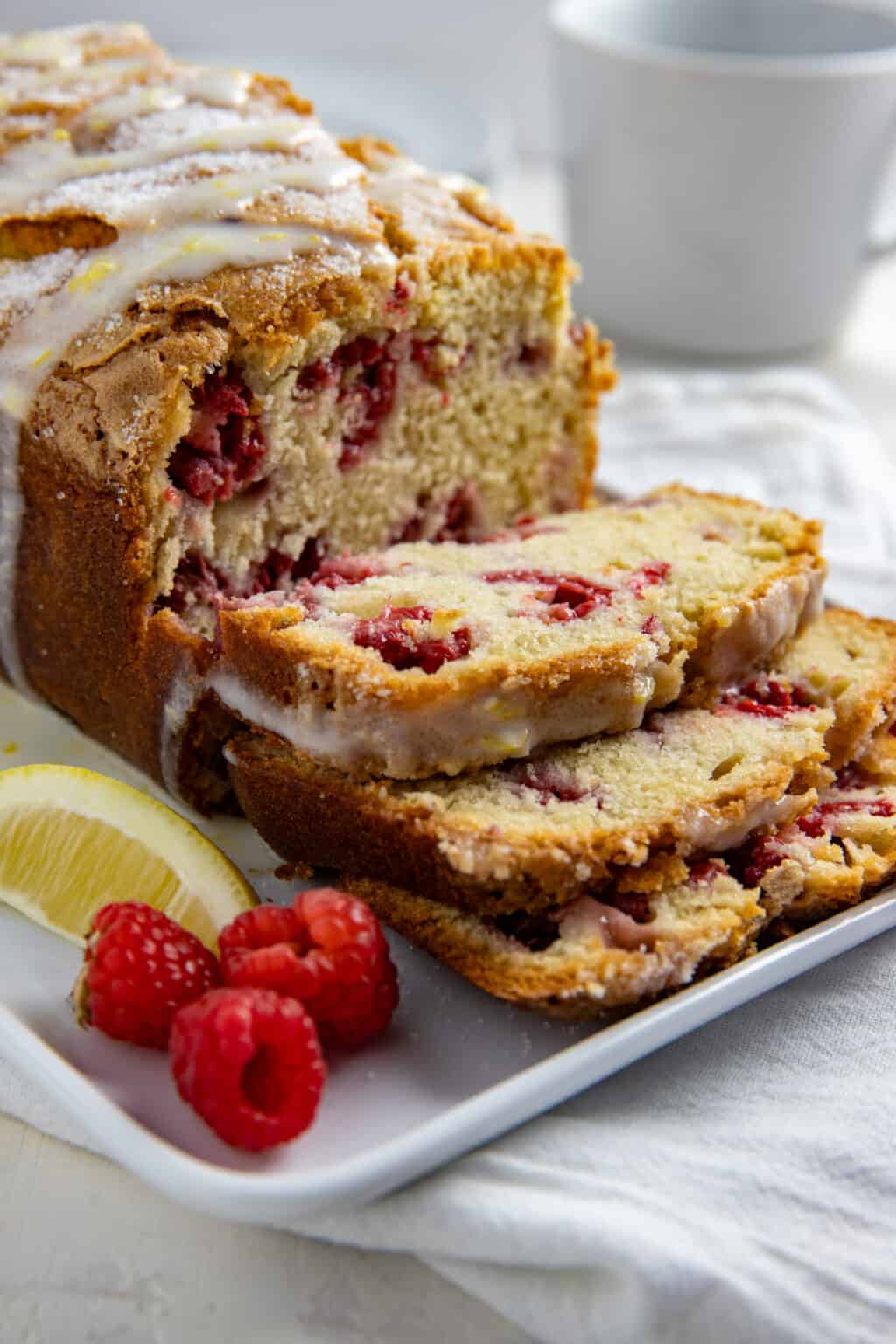 Raspberry Lemon Loaf Cake - My Kitchen Serenity