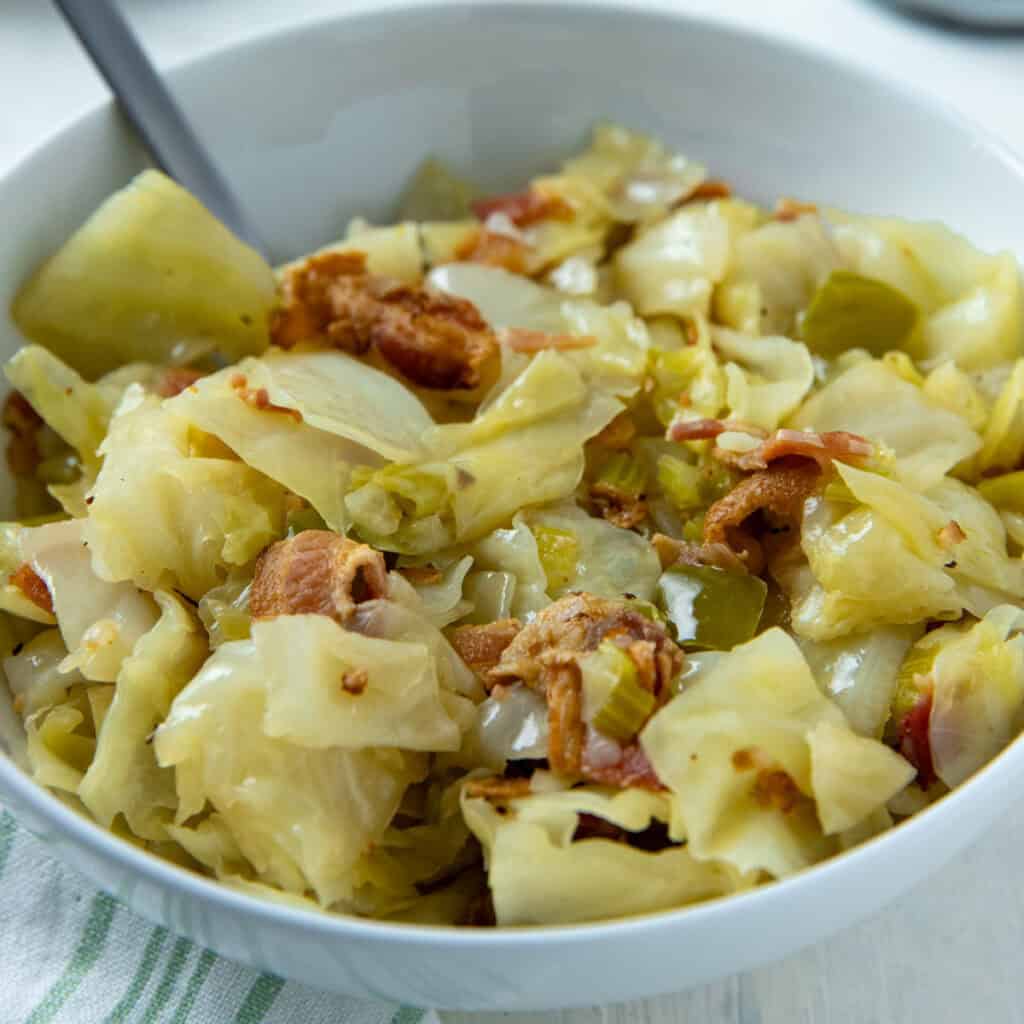 Smothered Cabbage - My Kitchen Serenity