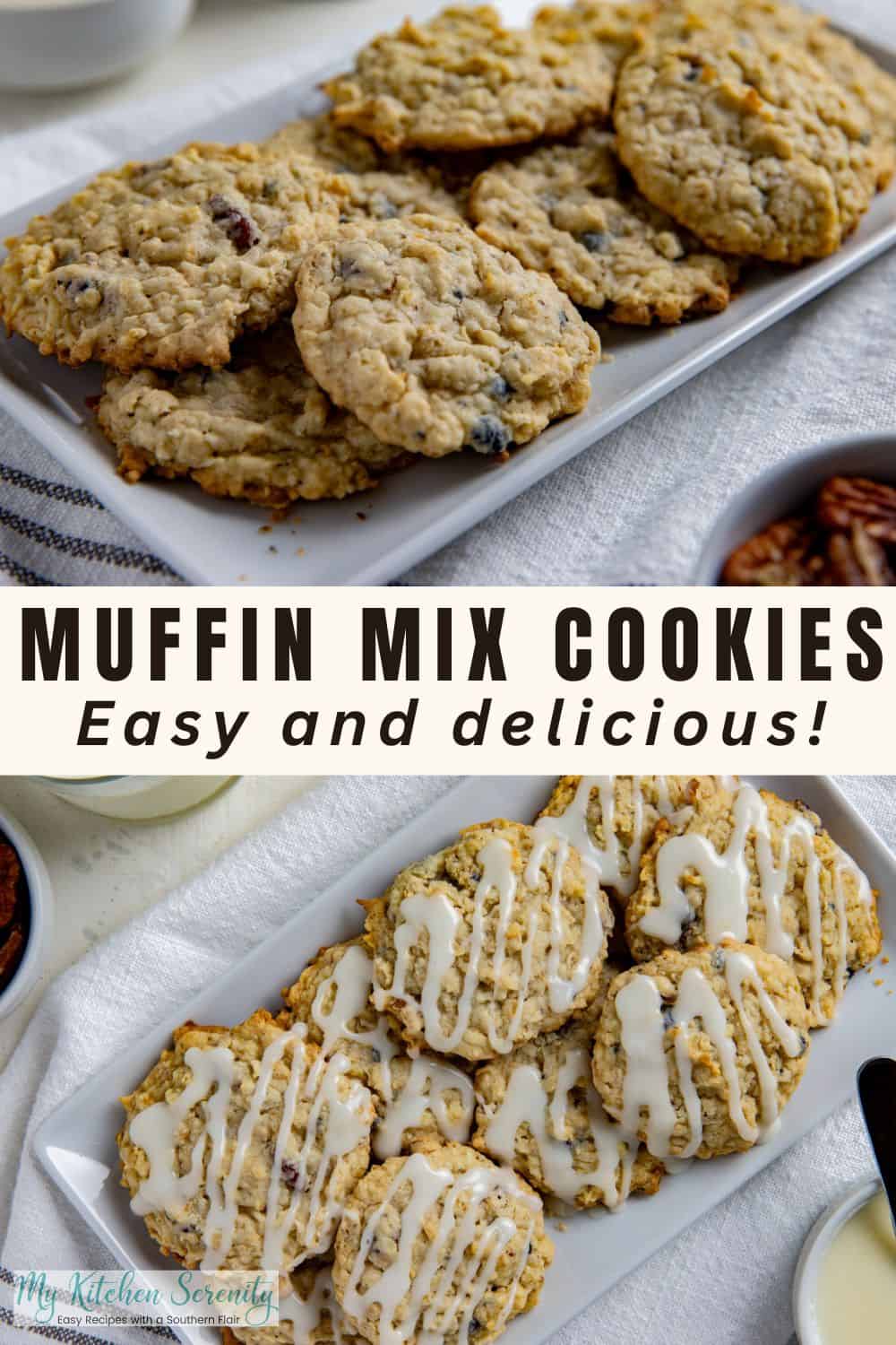 Easy Blueberry Muffin Mix Cookies - My Kitchen Serenity
