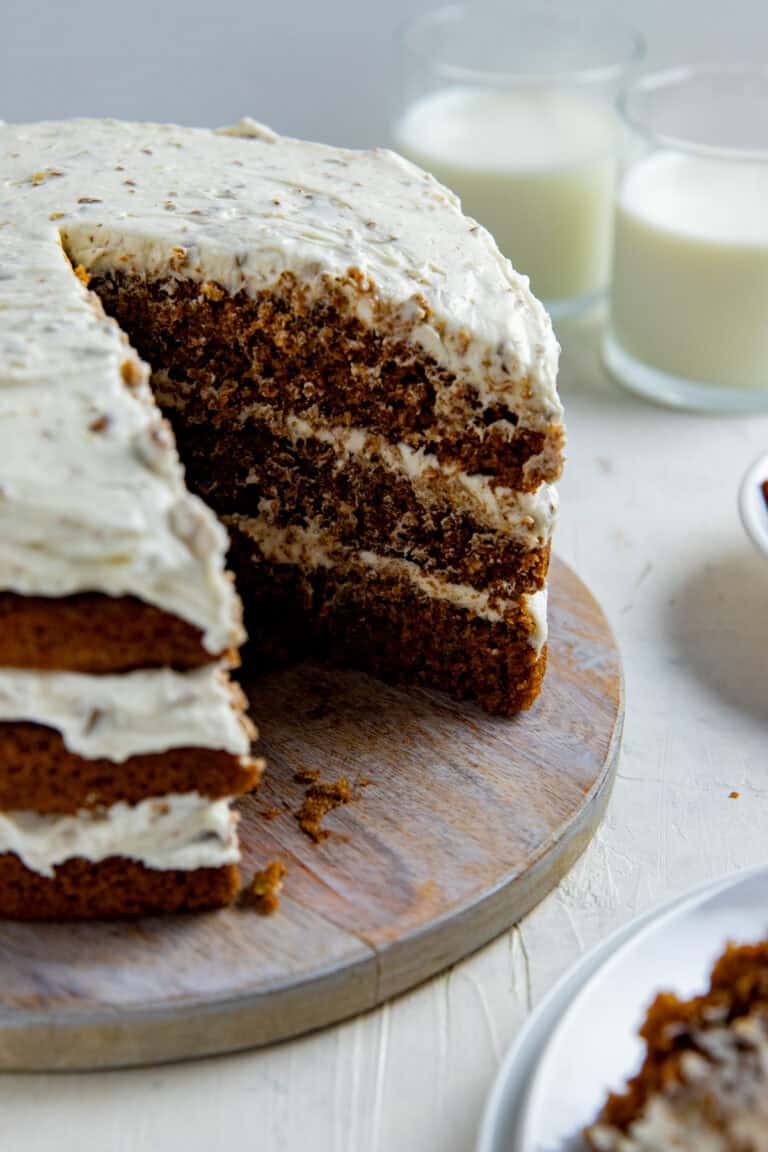 Carrot Cake with Cream Cheese Frosting - My Kitchen Serenity