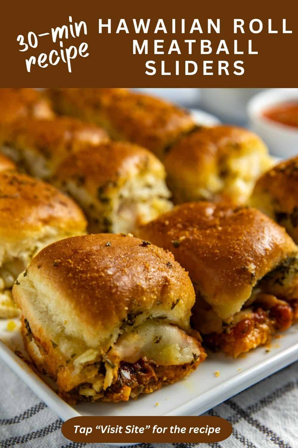 Easy Hawaiian Roll Meatball Sliders - My Kitchen Serenity