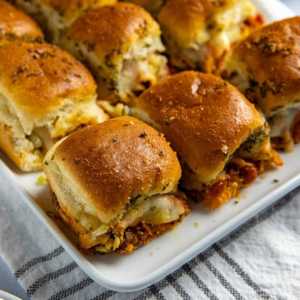 Easy Hawaiian Roll Meatball Sliders - My Kitchen Serenity