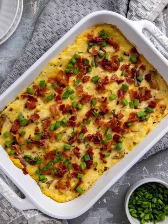 Easy Twice Baked Mashed Potatoes (Loaded) - My Kitchen Serenity