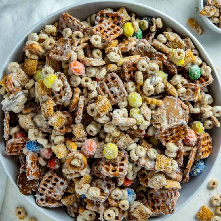 Easy White Chocolate Chex Mix - My Kitchen Serenity